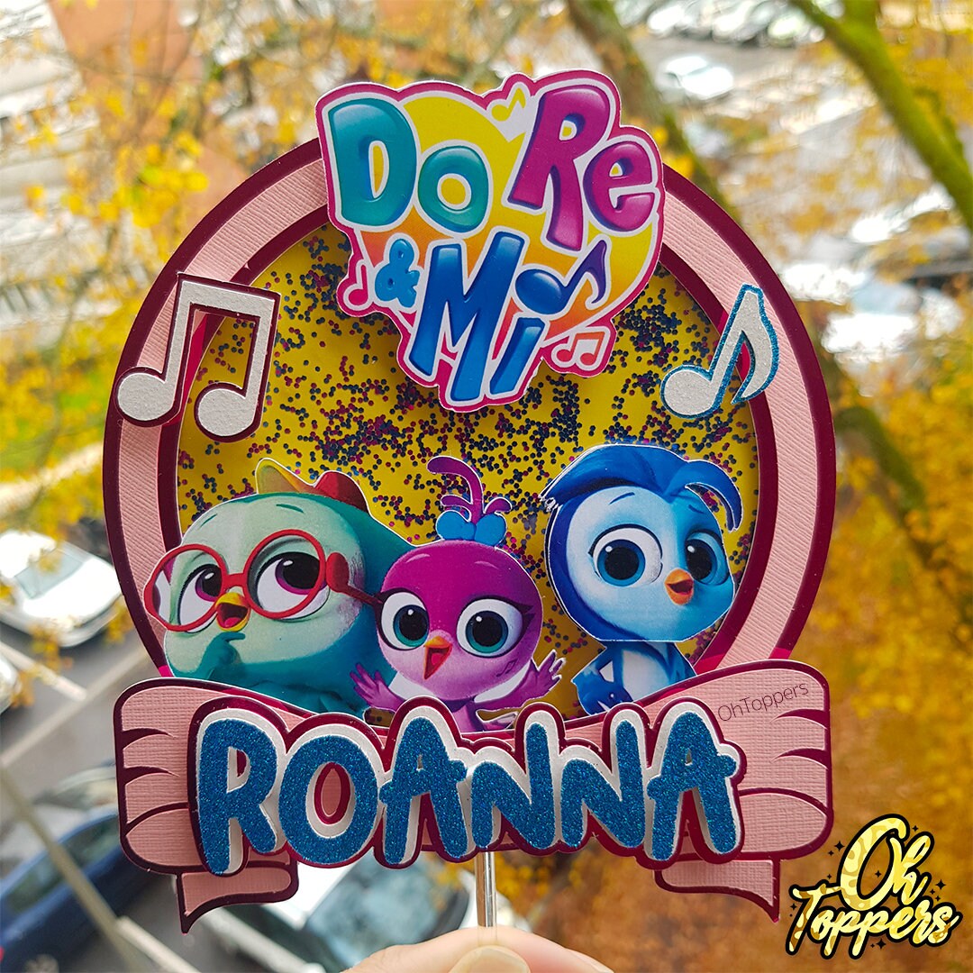 Cake Topper DO RE MI Birthday Decoration Birthday Cake - Etsy