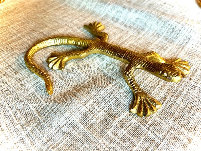 Brass Lizard Trinket - Etsy
