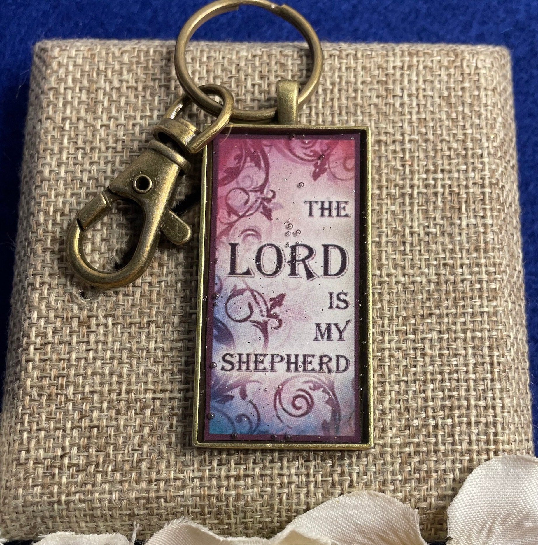 The Lord is My Shepherd, Pendant Necklace or Key Ring, Inspirational ...