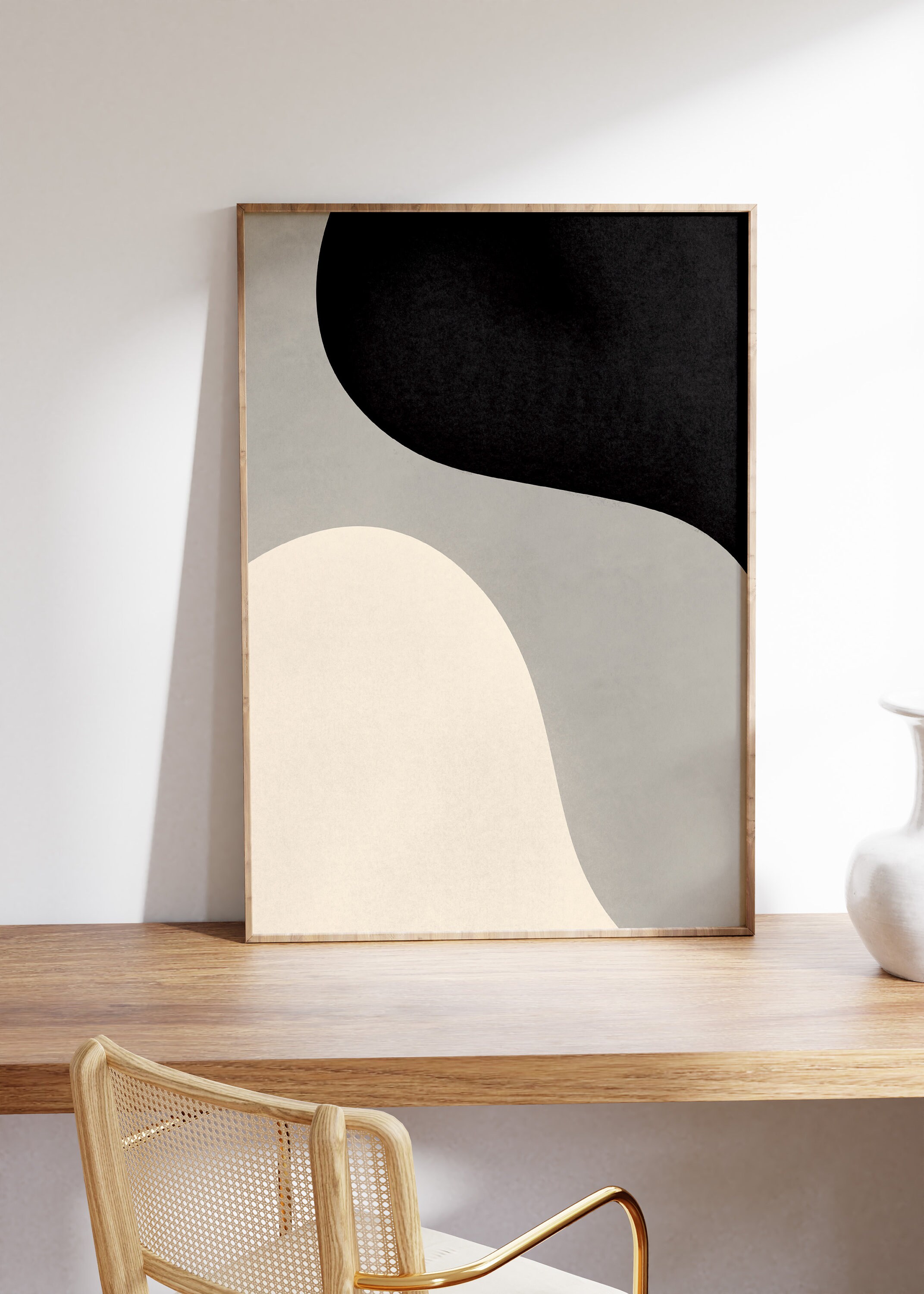 Neutral Toned Minimalistic Wall Art Prints, Modern Downloadable Posters ...