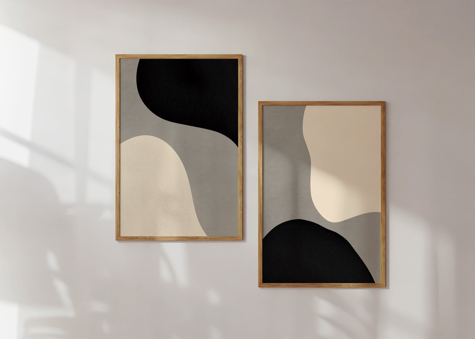 Neutral Toned Minimalistic Wall Art Prints, Modern Downloadable Posters ...