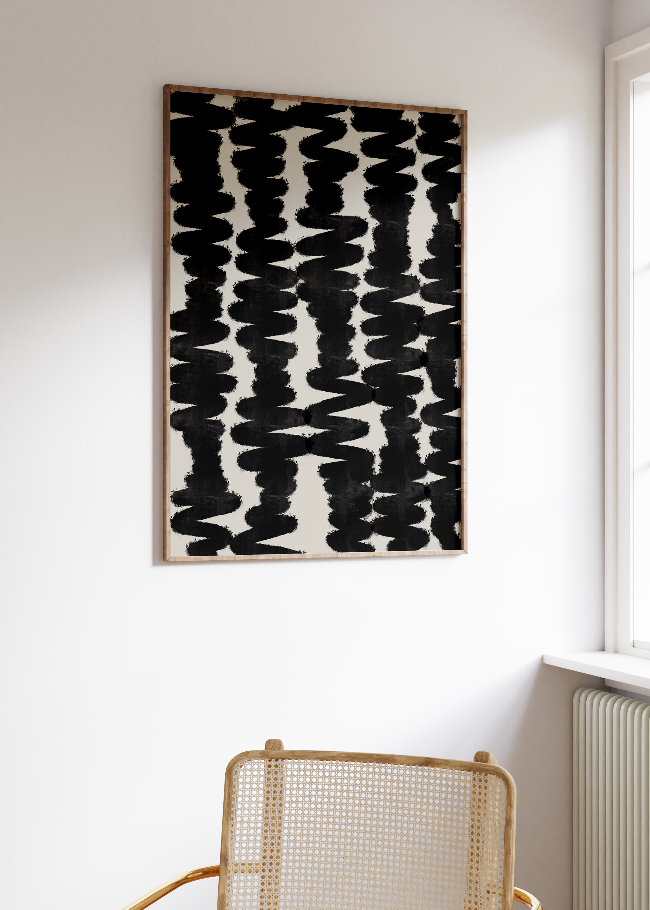 Black Abstract Art Print Modern Downloadable Wall Art - Etsy