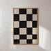 Checkered Wall Art, Modern Art Print, Minimalistic Poster, Abstract ...