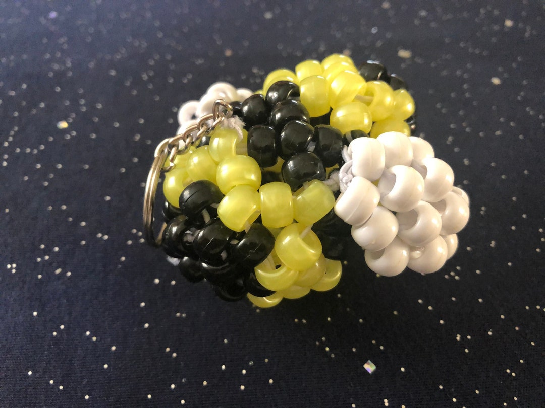 Kandi Shaker Fidget Bee || Cute Kawaii Keychain Accessory Pony Beaded ...