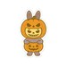 Pumpkin Labubu Halloween Sticker: Spooky Vinyl Decal - Etsy