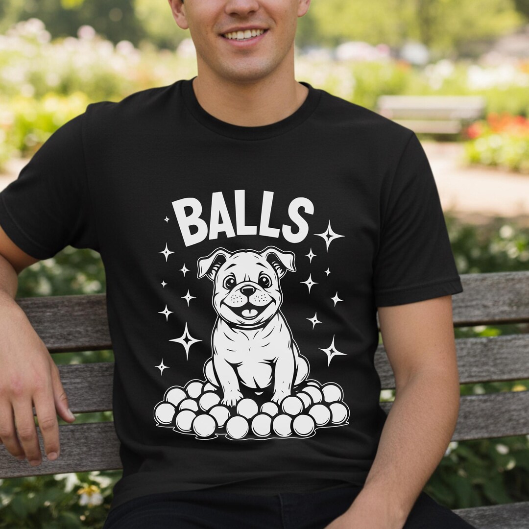 Funny English Bulldog Balls SVG PNG DXF – Adult Humor Bully Puppy ...