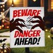 Beware Zombies Printable Sign for Halloween Decor Instant Download ...