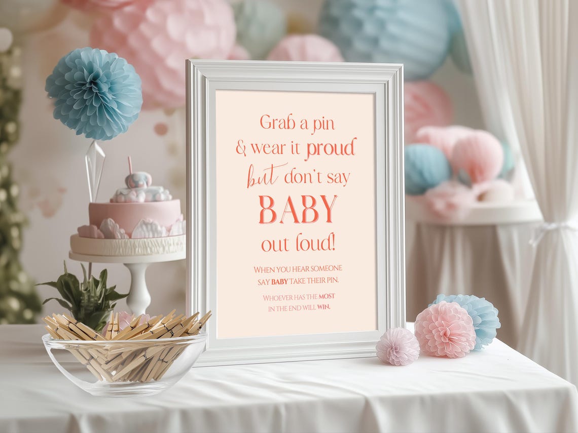 Baby Shower Games Printable 30 Bundle in 2 Sizes Fun Printable ...
