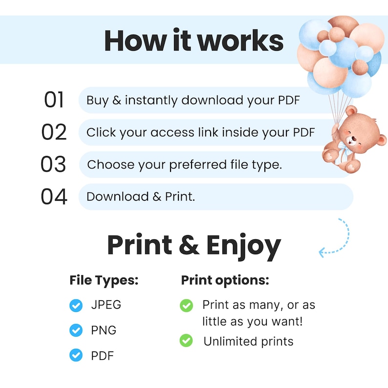 Printable Teddy Bear Baby Word Scramble Game Baby Shower Activity ...