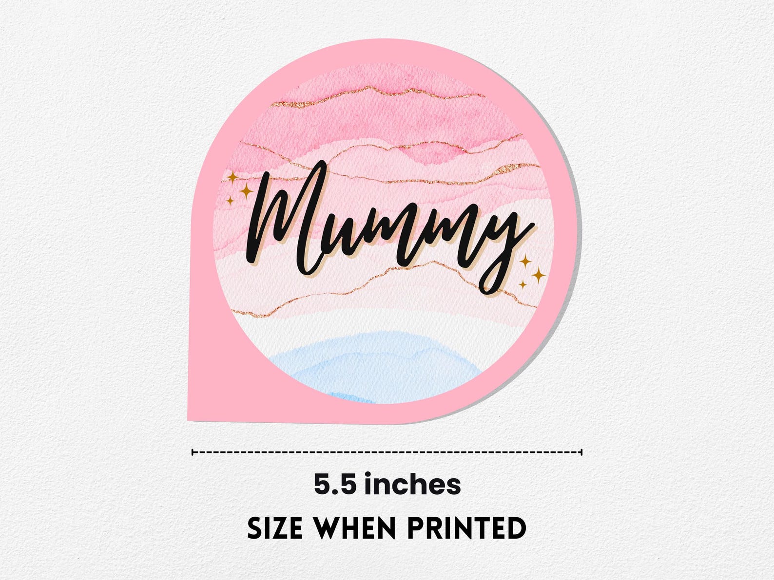 Printable Mummy or Daddy Game Paddles for Baby Shower and Gender Reveal ...