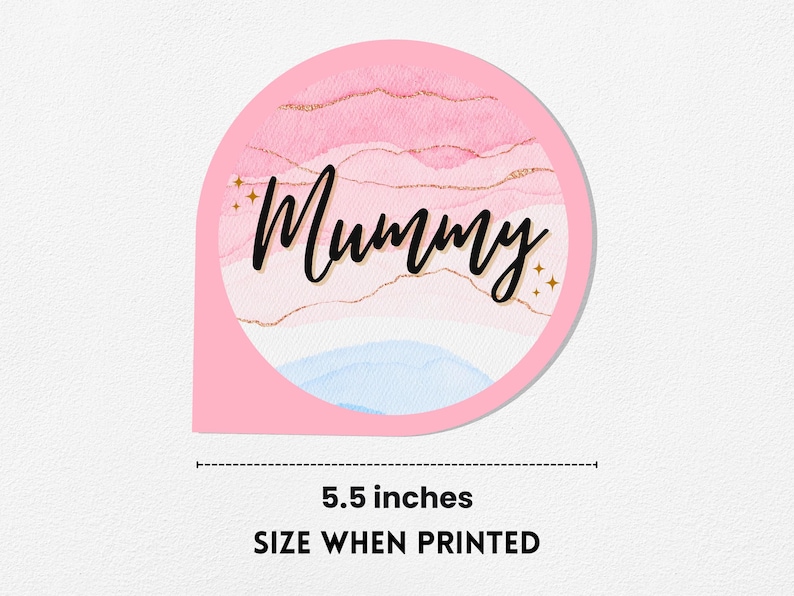 Printable Mummy or Daddy Game Paddles for Baby Shower and Gender Reveal ...