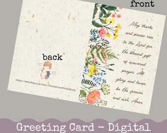 Glory Be Prayer Card - Etsy