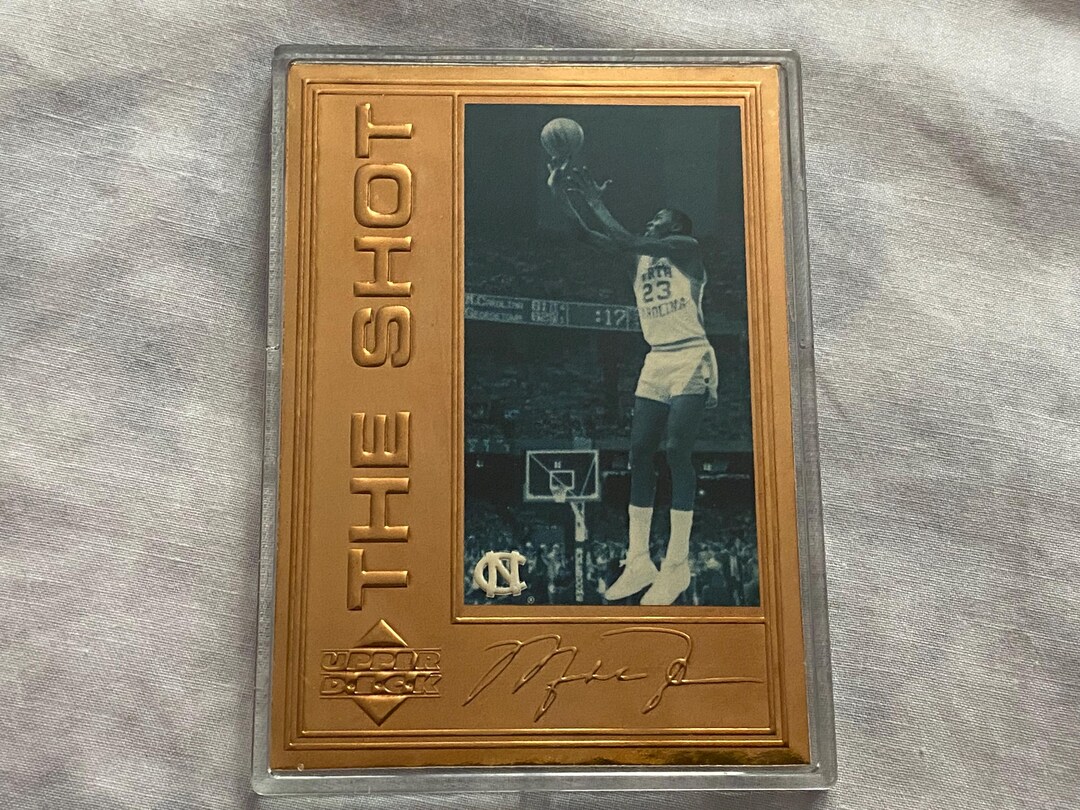 MICHAEL JORDAN ' the SHOT ' . 22 Karat Gold Foil / Picture Card ...