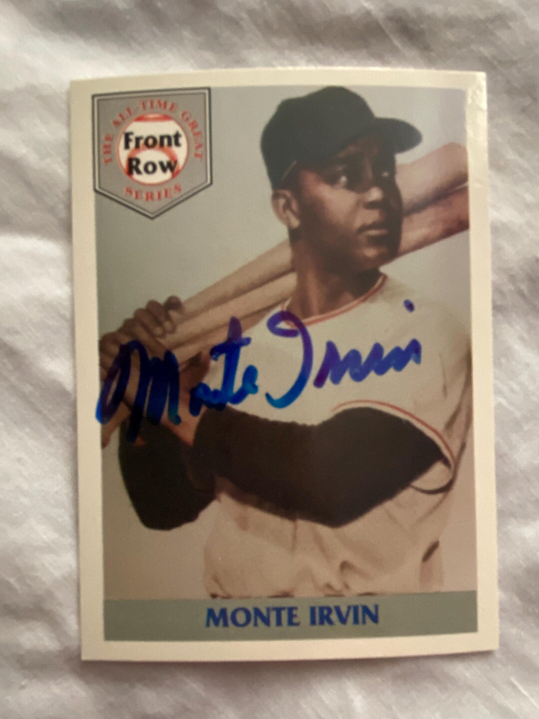 MONTE IRVIN ! the All Time Great Signature Card Series by Front Row ! N ...