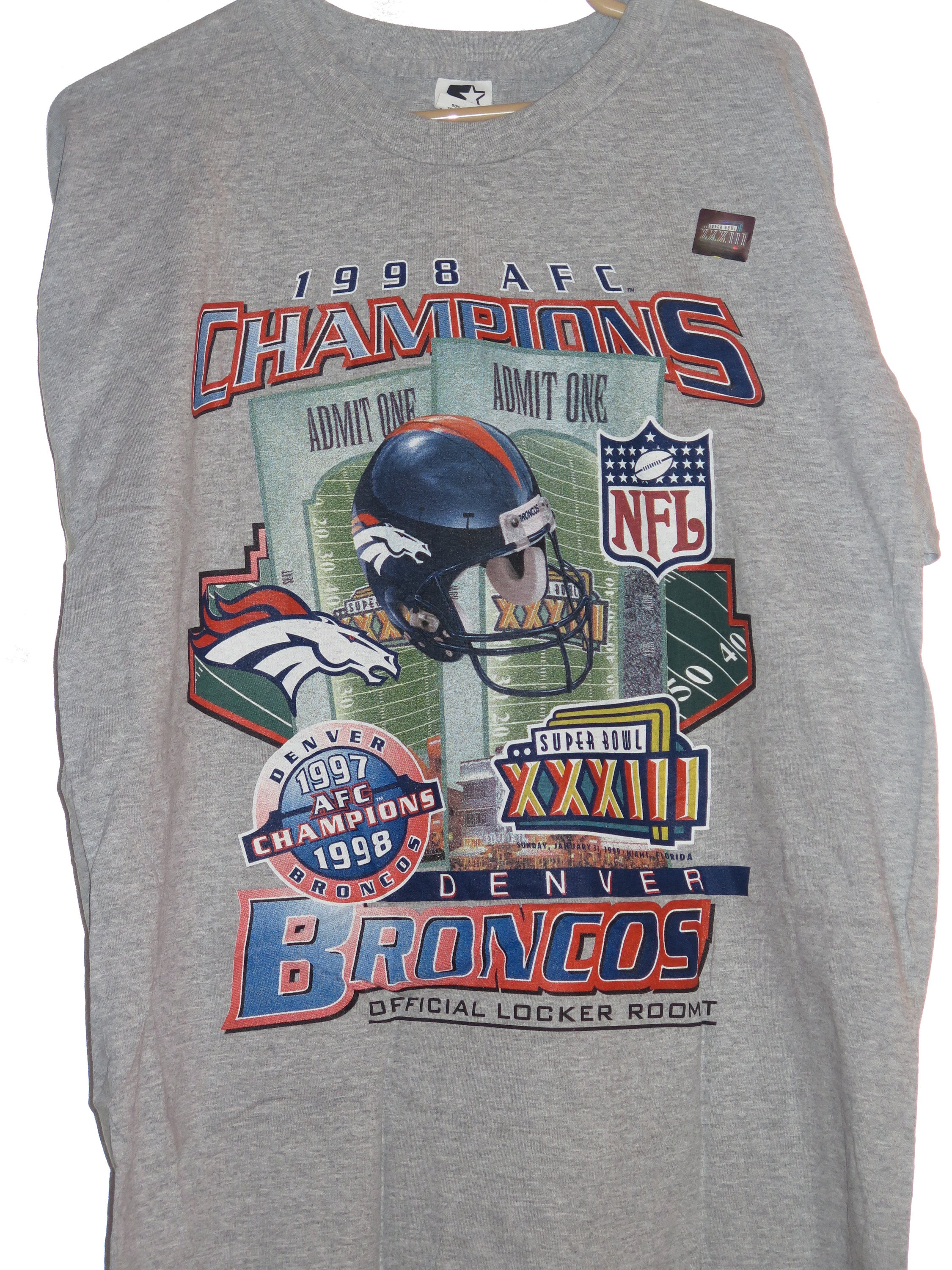 DENVER BRONCOS ! 1998 AFC Champions !! Super Bowl 33 !! - Etsy