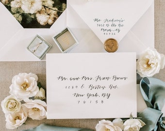 Handwritten Wedding Invitations Calligraphy - Etsy