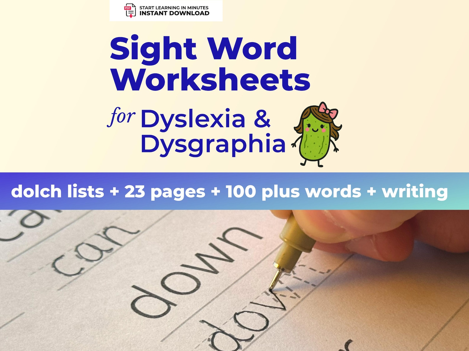 Sight Word Worksheets Bundle – Dolch Reading Fluency Practice for ...
