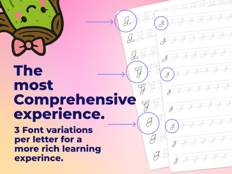 Elegant Cursive Handwriting Practice Worksheets: Alphabet, Numerals ...