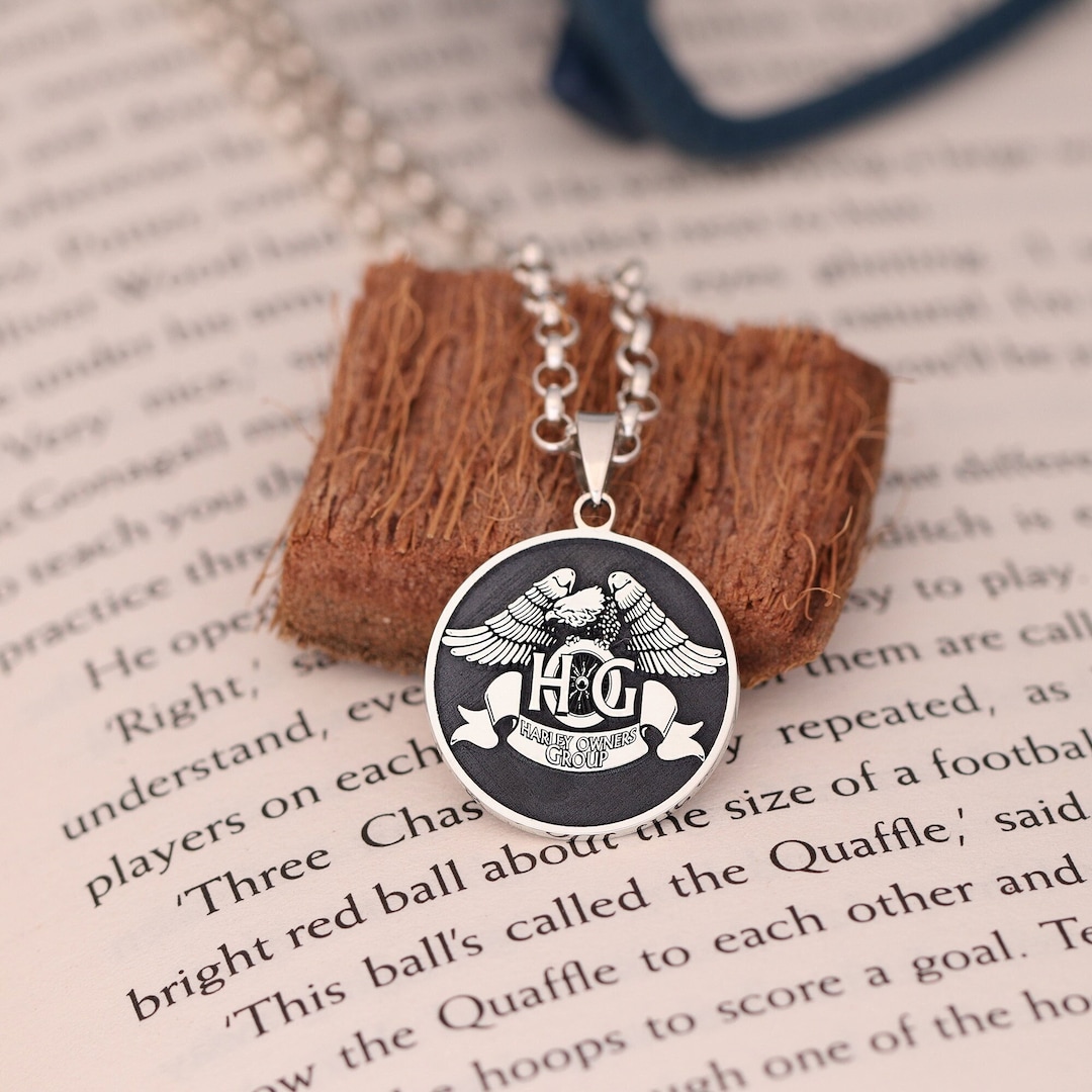 Custom Family Crest Signet Necklace, Engraved Sterling Silver, Heirloom ...