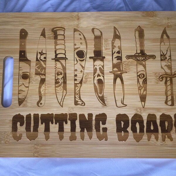 Horror Cutting Board Png - Etsy