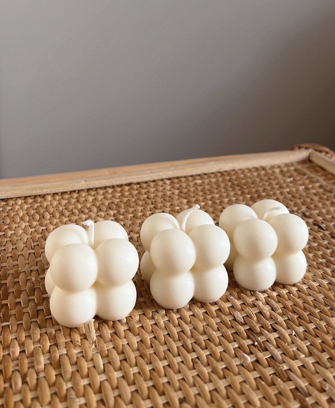Set of 3 Mini Bubble Candles, Bubble Candles, Handmade Candles, Soy Wax ...