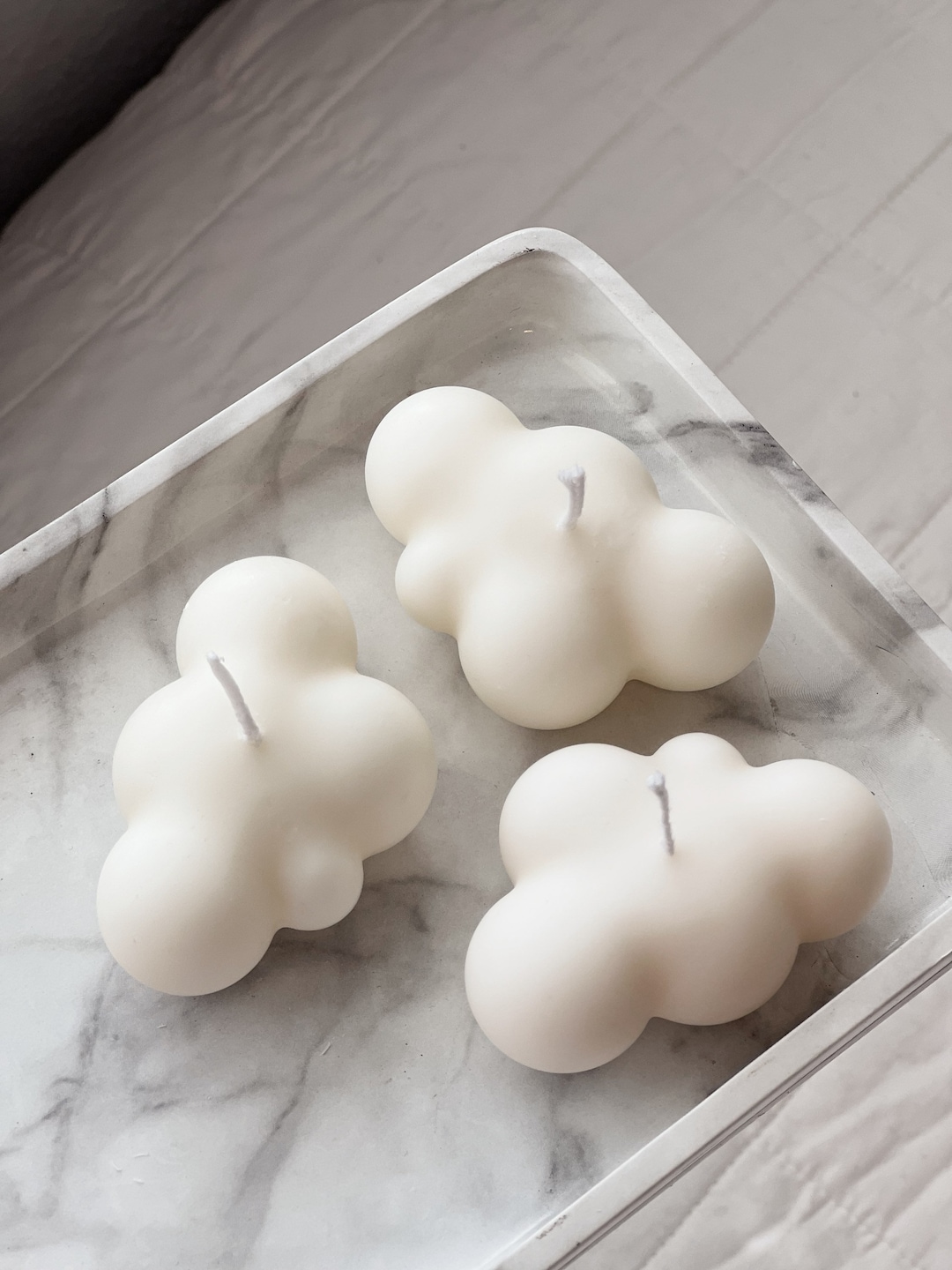 Sets of Cloud Shaped Candles, Cloud Candle, Baby Shower Decor, Handmade ...