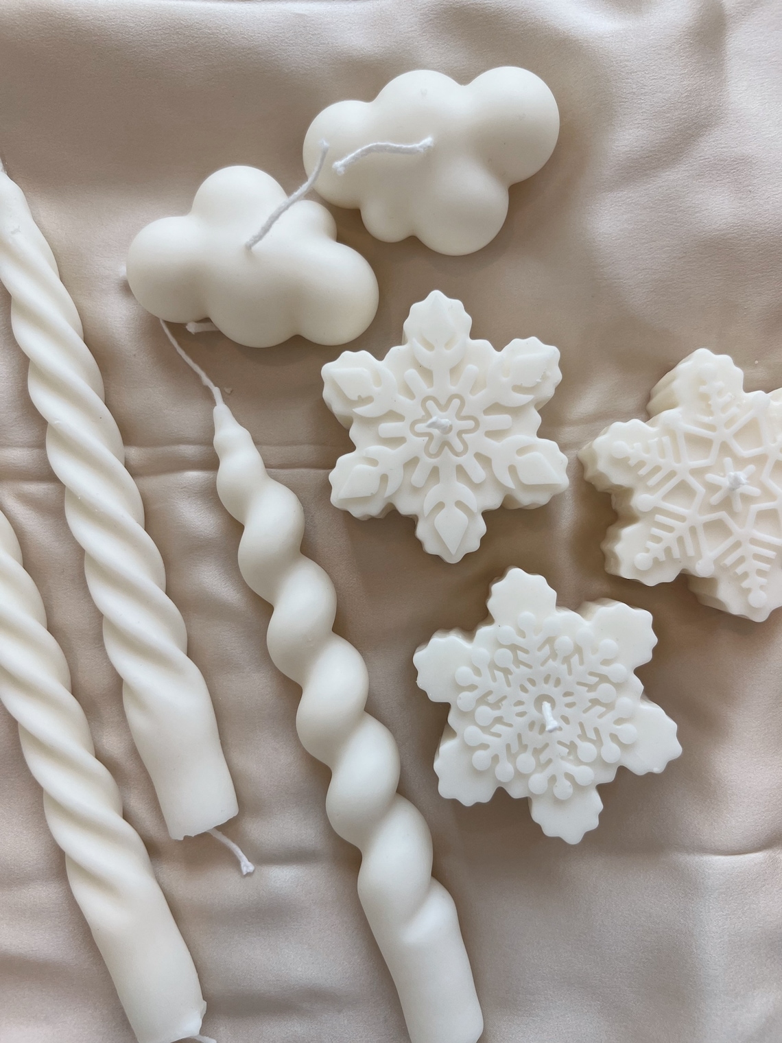 Sets of Cloud Shaped Candles, Cloud Candle, Baby Shower Decor, Handmade, Home Decor, Baby Shower ...