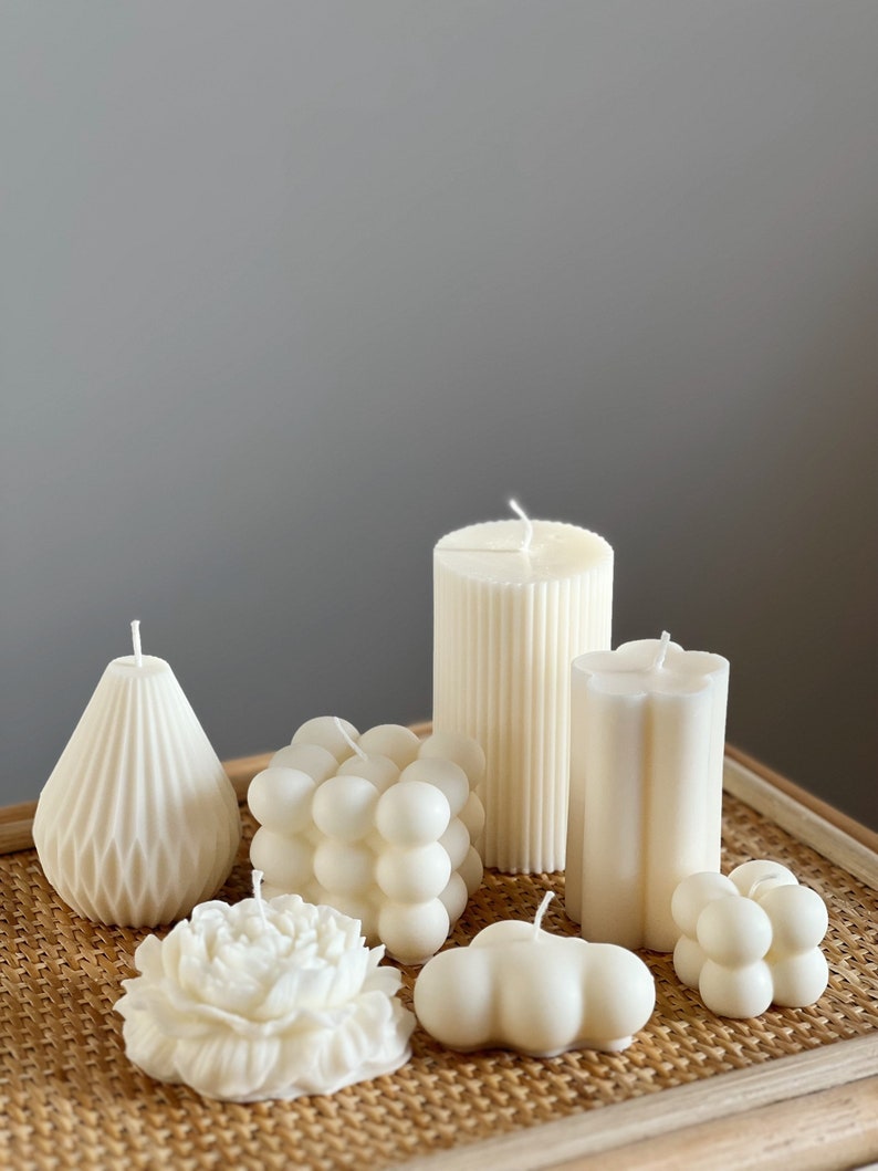 Sets of Cloud Shaped Candles, Cloud Candle, Baby Shower Decor, Handmade ...