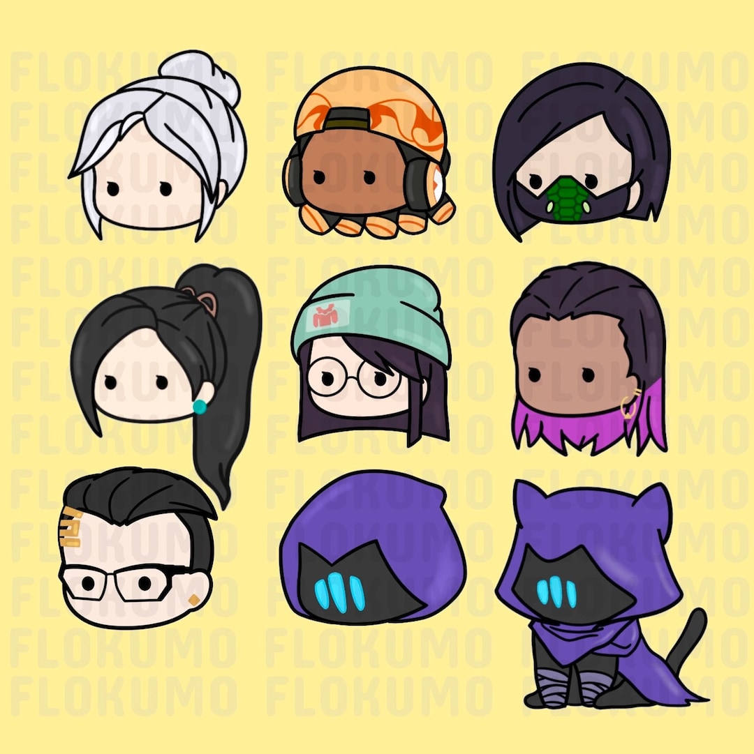 Valorant | Chibi Agents Glossy Sticker - Etsy