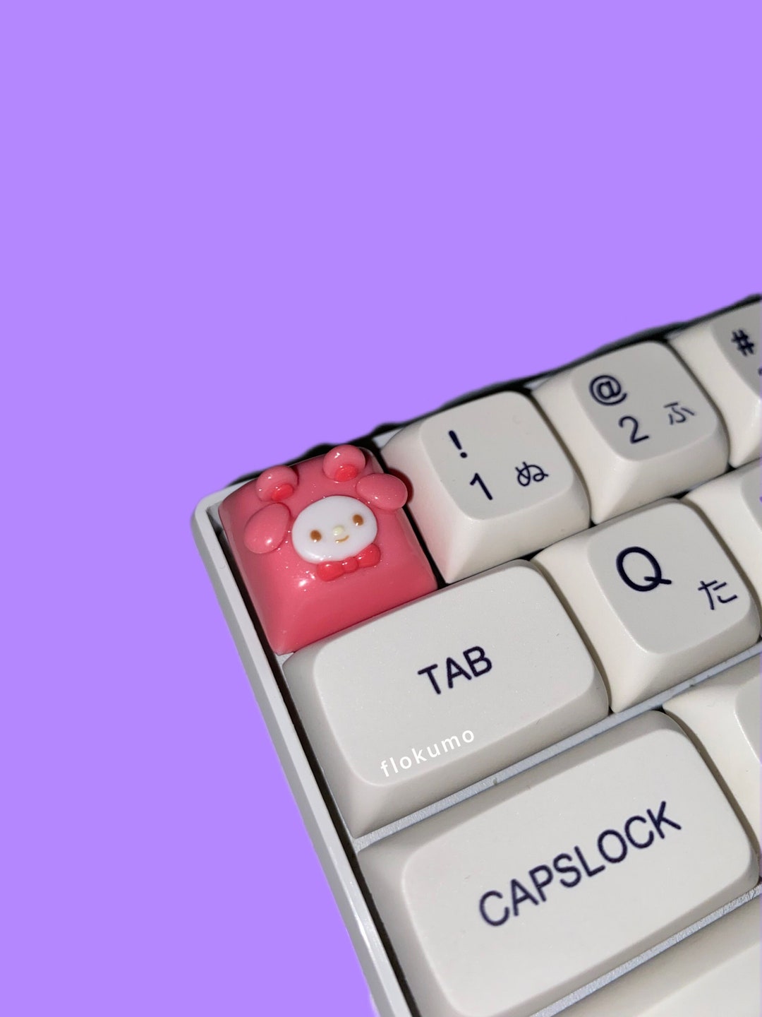 My Melody Teddy Bear Keycap - Etsy