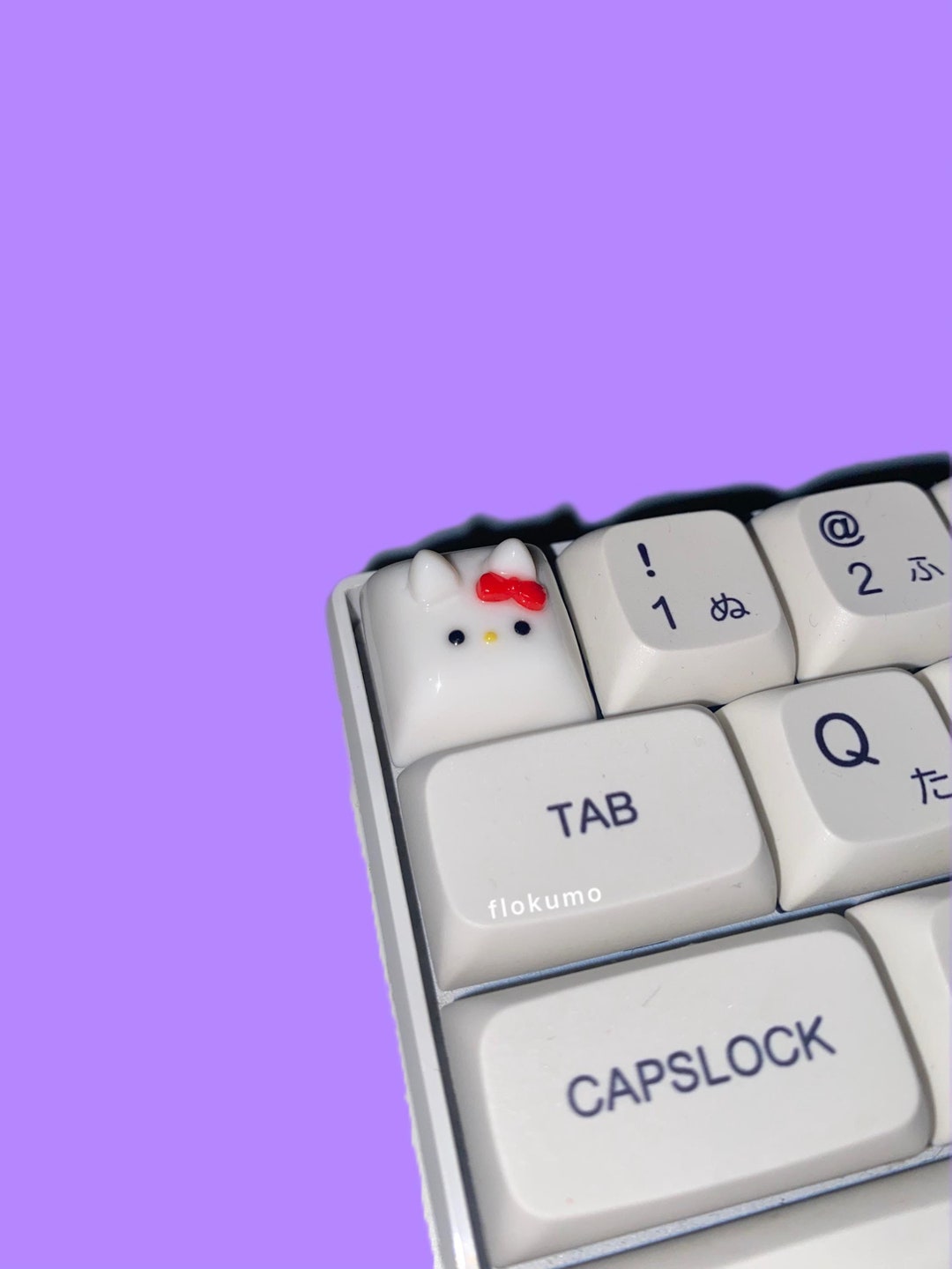 Hello Kitty Clay Keycap | Handmade Artisan Keycap | Cute Keycaps | Cute ...