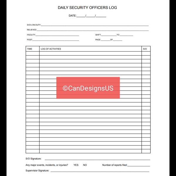 Security Guard - Etsy