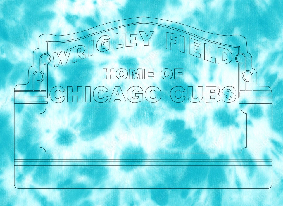 Wrigley Field Classic Sign FILES ONLY (svg/tiff/jpg) - Etsy