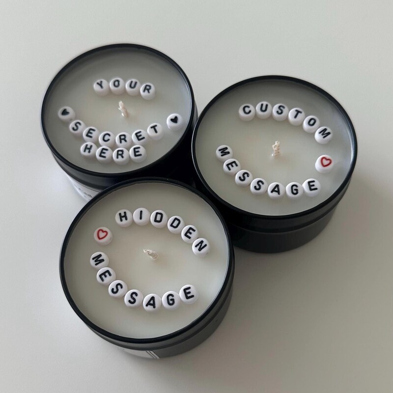 Candles With Message - Etsy