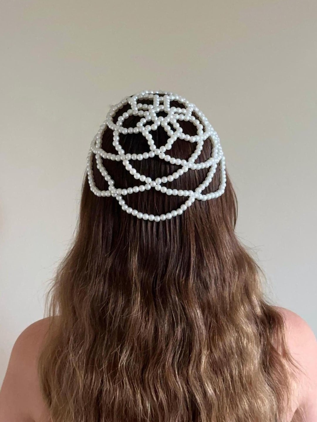 Pearl Juliet Cap Bridal Handmade Headpiece Flapper Vintage Wedding Hat ...