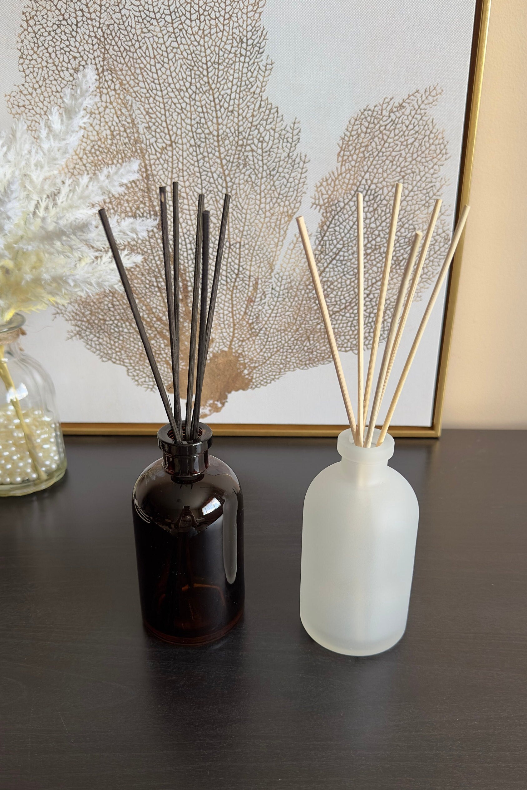 Reed Diffusser Large Bottle With Unique Sticks, Lux Scent Decor of Home ...