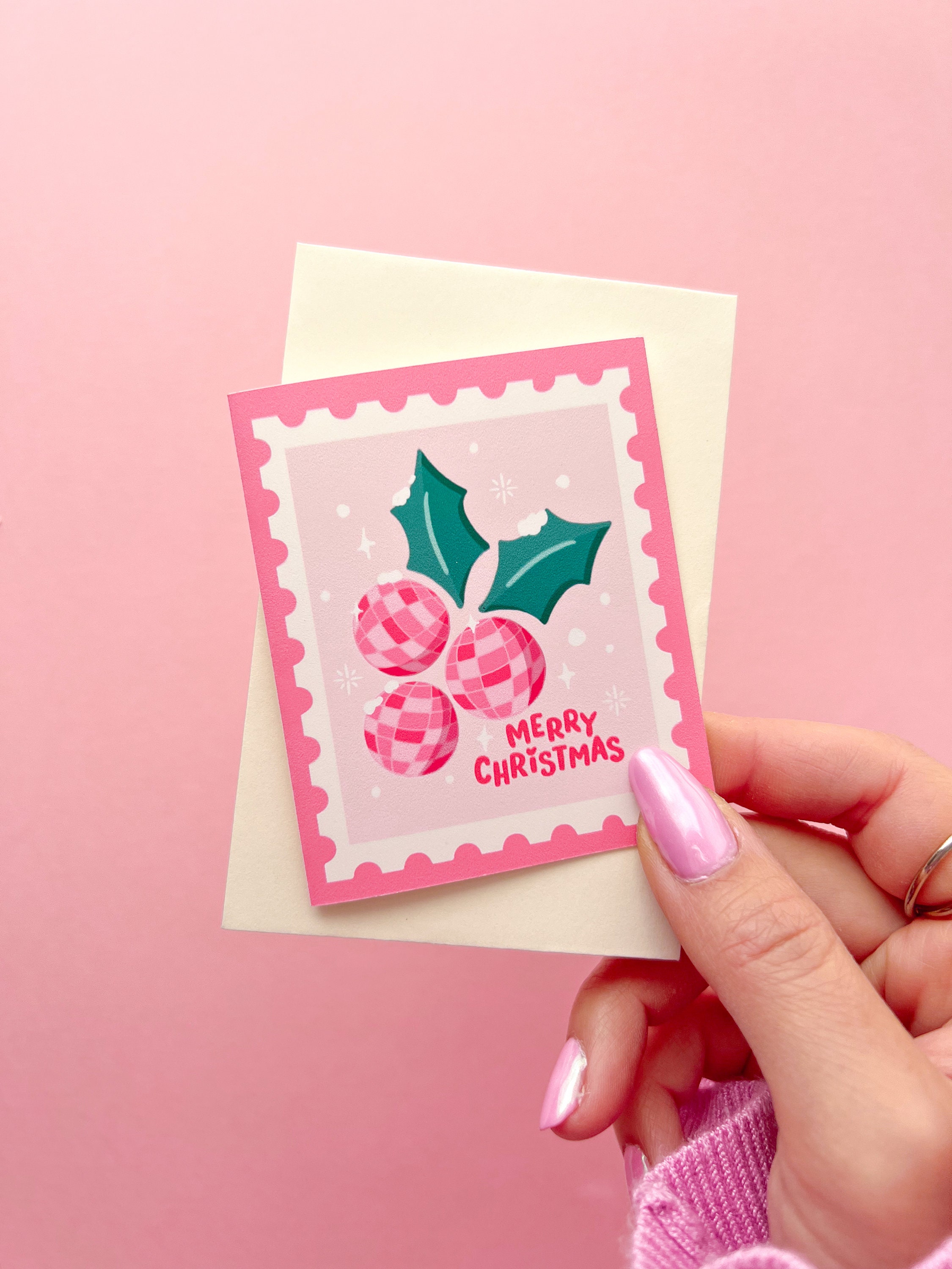 Holiday Card Sets - 4 Mini Cards + Envelopes | Cute Christmas Card ...