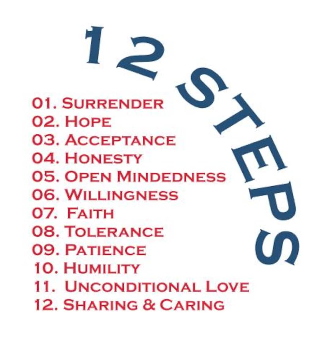 12 Steps SVG PNG, Alcoholics Anonymous Svg, Recovery Svg, Relapse Svg ...