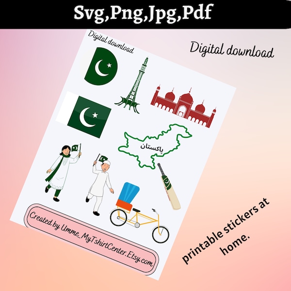 Pakistan Flag Stickers - Etsy