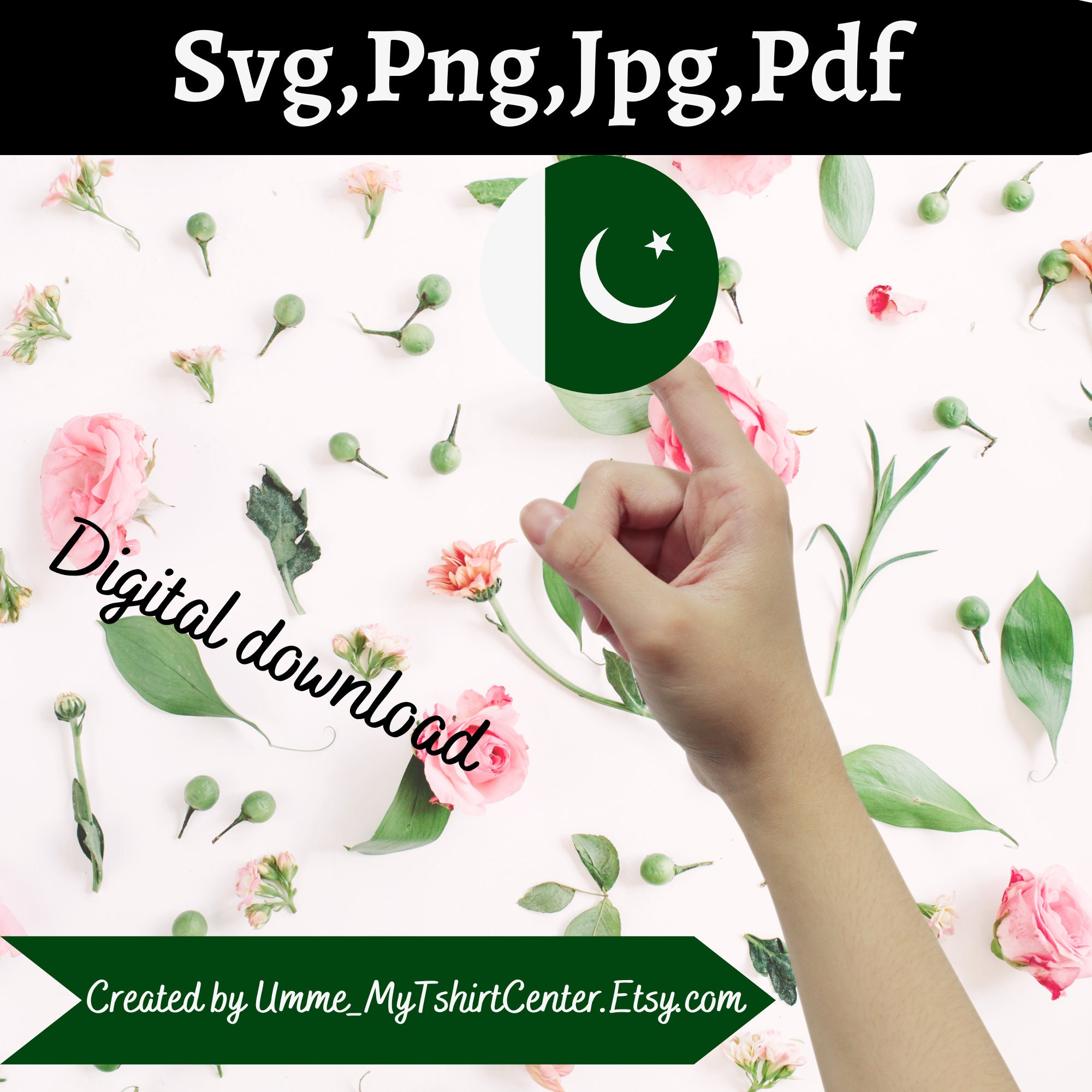 Printable Pakistan Flag,pakistani Stickers, Digital Download Svg,png ...
