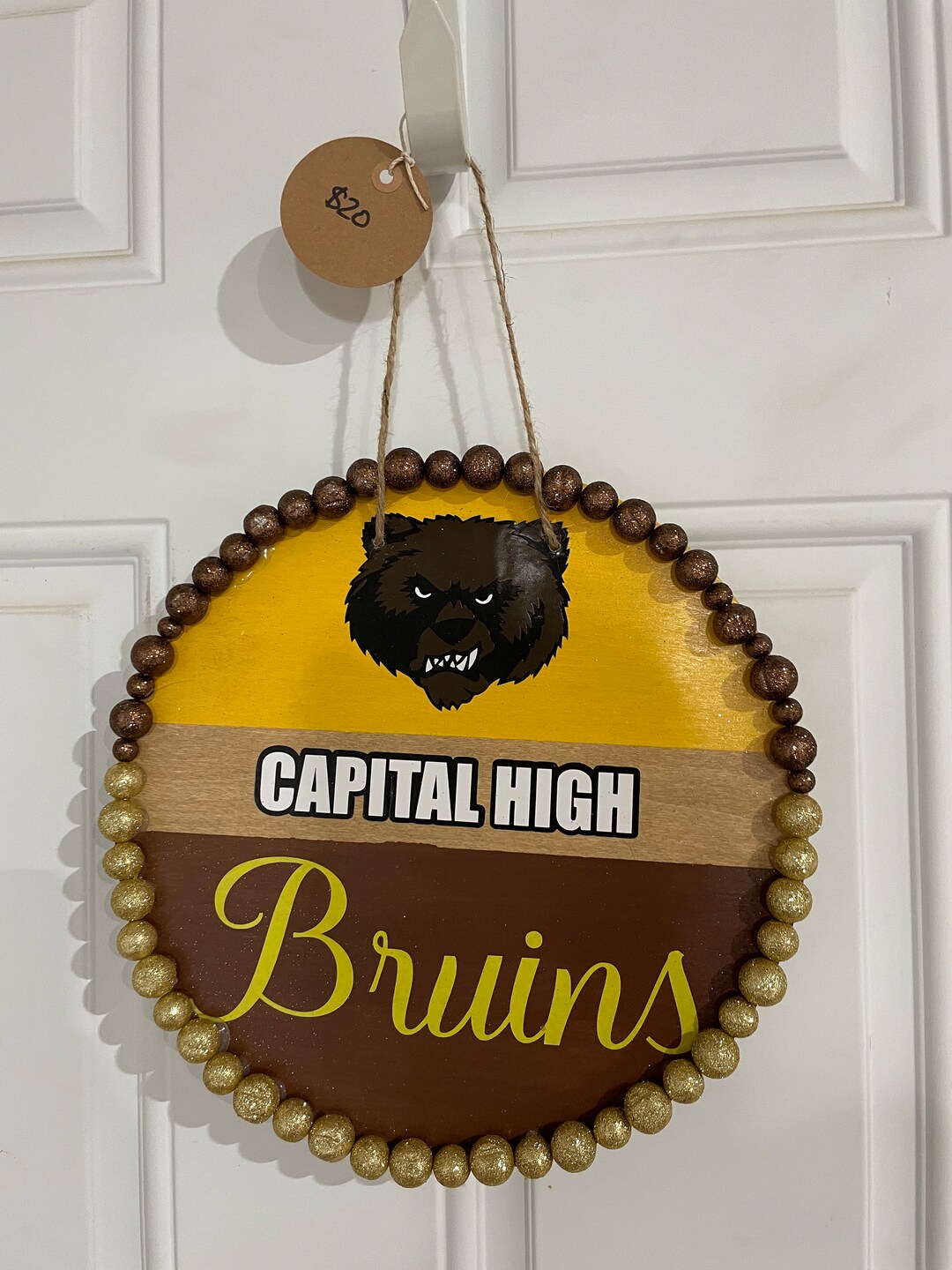 Wooden Capital High Wall Hanging - Etsy
