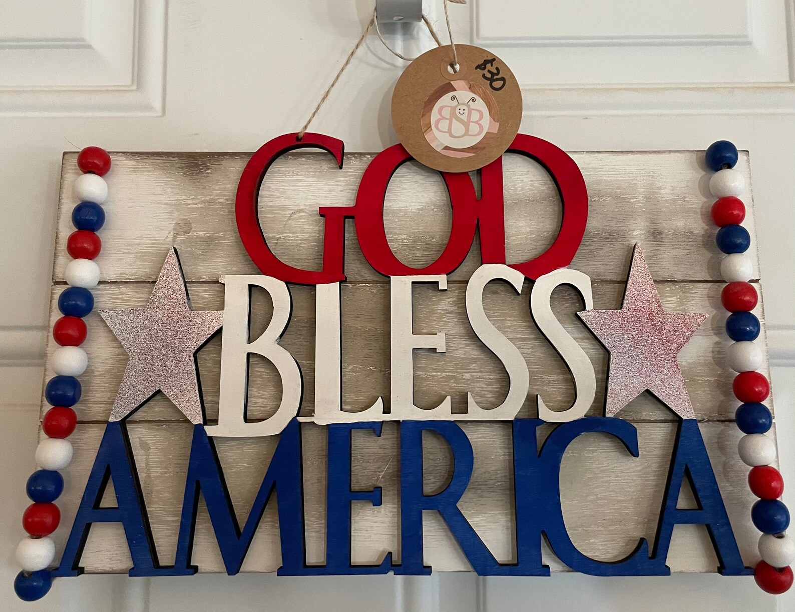 God Bless America Wooden Wall Hanging - Etsy