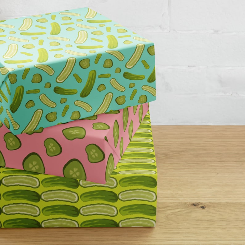 Pickle Lover Wrapping Paper Sheets - Etsy