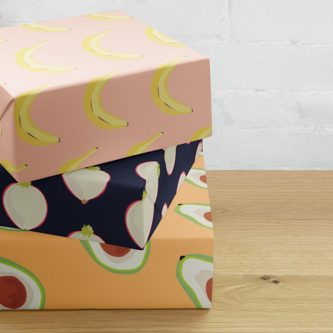Wrapping Paper Produce Theme - Etsy