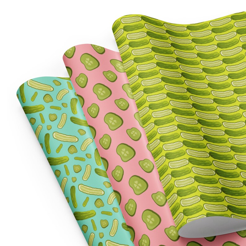 Pickle Lover Wrapping Paper Sheets - Etsy