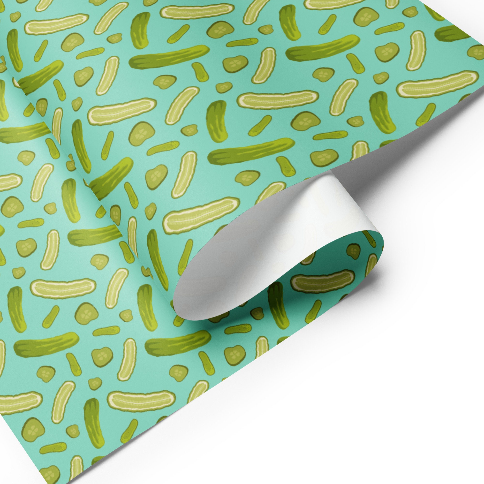 Pickle Lover Wrapping Paper Sheets - Etsy