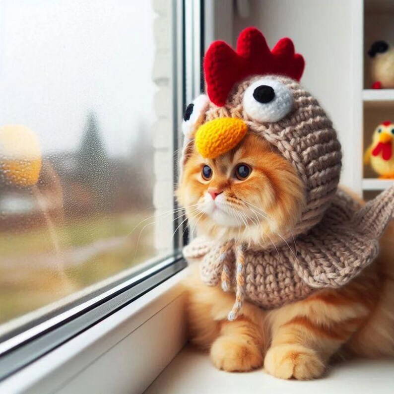 Crochet Cat Bonnet Pattern PDF | Floral Pet Hat - Etsy Canada
