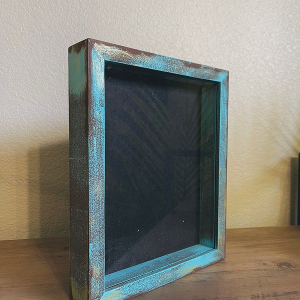 Turquoise Shadow Box - Etsy