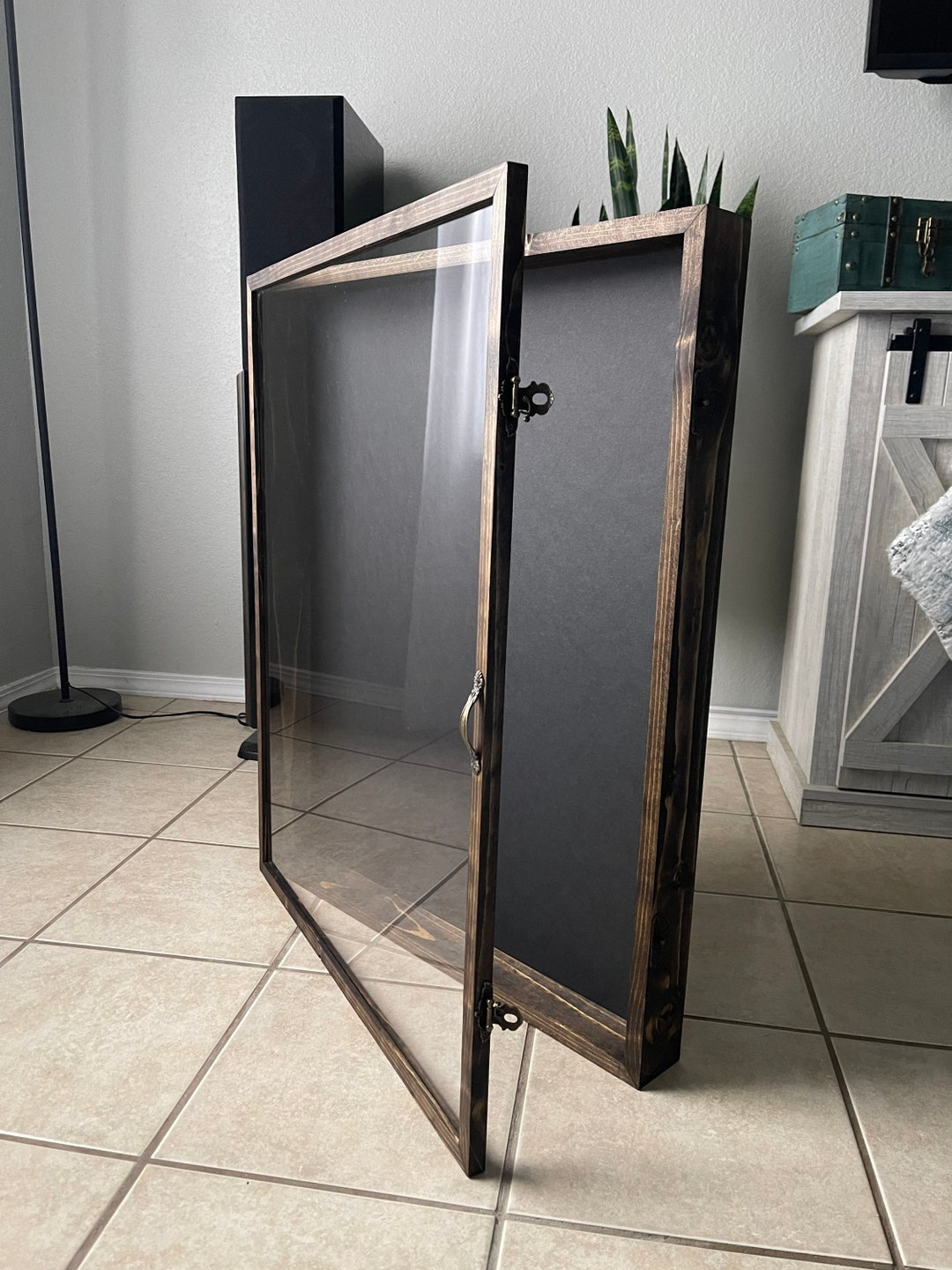 Custom Shadow Box With Lid 24x30x2 Dark Walnut CUSTOM SIZES AVAILABLE ...