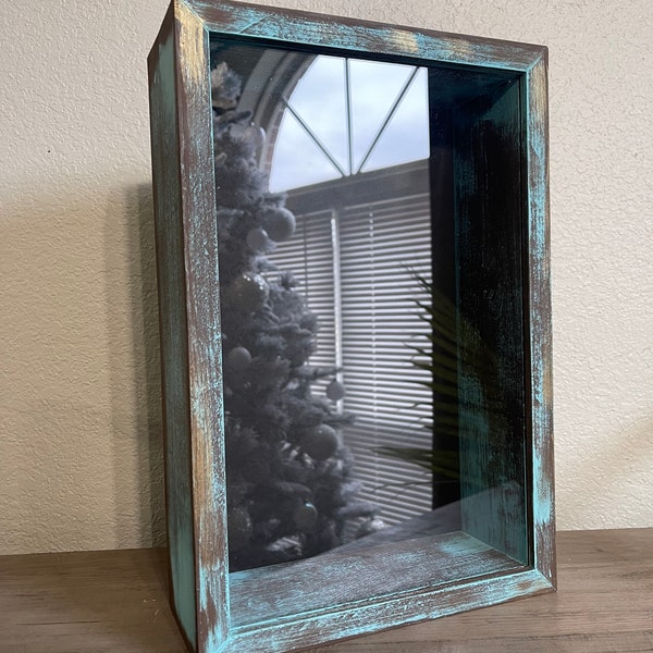 Turquoise Shadow Box - Etsy